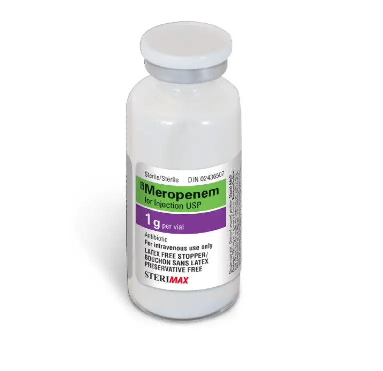 Meropenem: Nombre comercial, mecanismo, efectos adversos y más