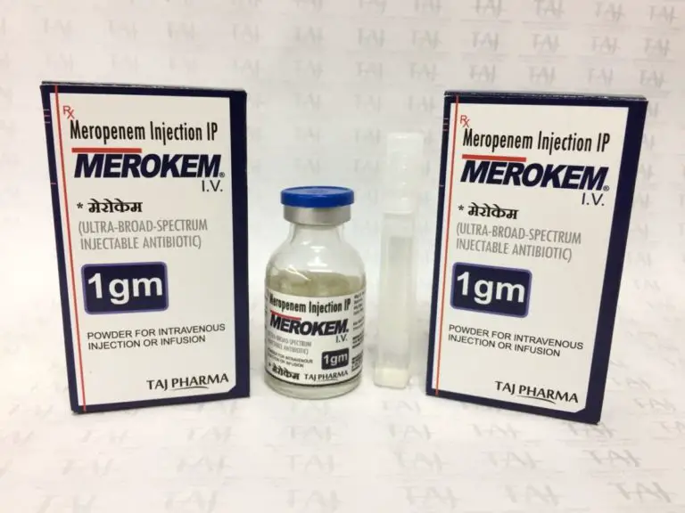 Meropenem: Nombre comercial, mecanismo, efectos adversos y más