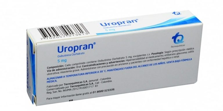 Oxibutinina: Para qué sirve, nombre comercial, efectos y más